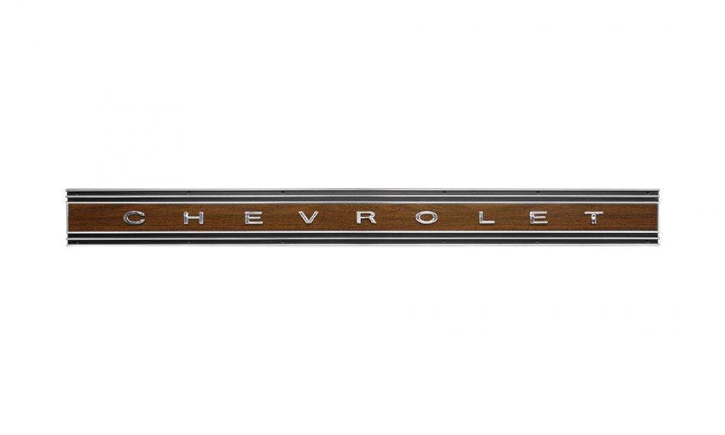 Trim Parts 1969-72 Chevrolet Truck Woodgrain Tailgate Panel Assembly ...