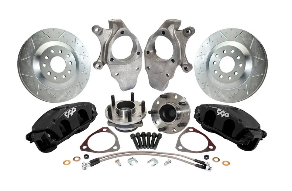 Classic Performance Corvette Style Front Disc Brake Spindle Wheel Kit ...