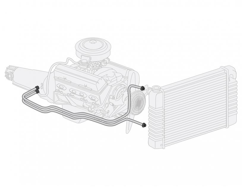 Right Stuff Chevrolet, GMC (4WD) Automatic Transmission Oil Cooler Tube ...