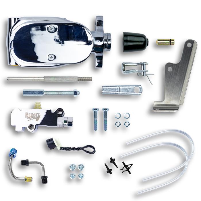 Right Stuff Chrome Master Cylinder & Disc Brake Combination Valve Kit ...