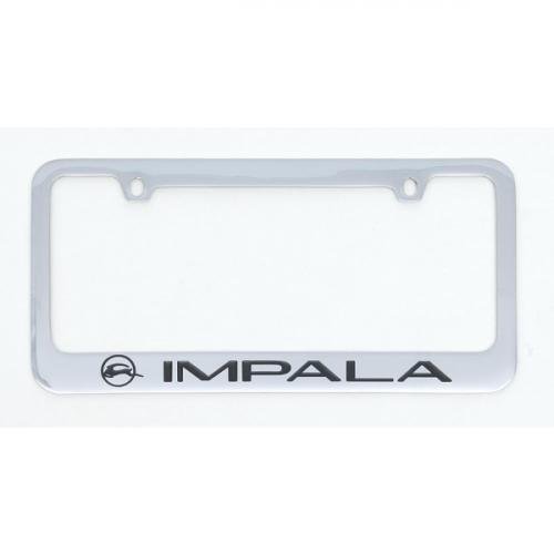 Full Size Chevy License Plate Frame, Chrome, With Engraved Impala ...