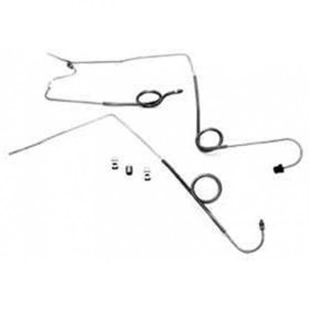 Full Size Chevy Front Prebent Brake Line Set, Stainless Steel, For Drop ...