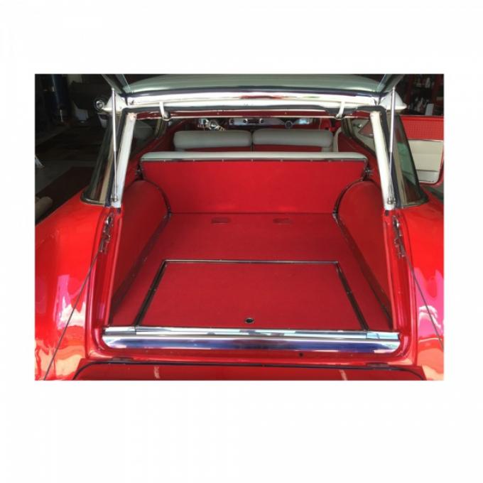 Chevy Nomad Wagon Custom Polished Stainless Tailgate Sill Plate, 1955 ...