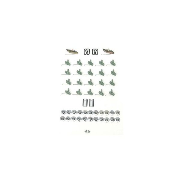 1957 Bel Air & 210 Quarter Upper Stainless Steel Molding Clip Set ...