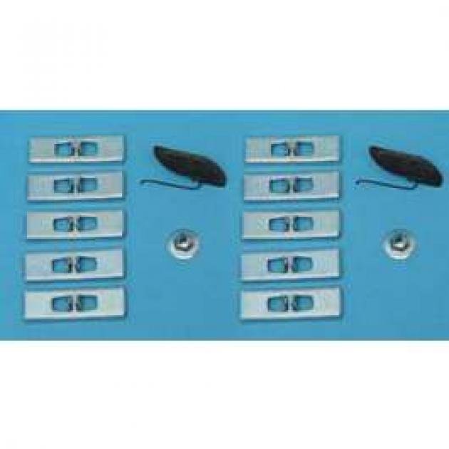 Chevy Rocker Molding Clip Set, Bel Air, 1957 | Classic Chevy