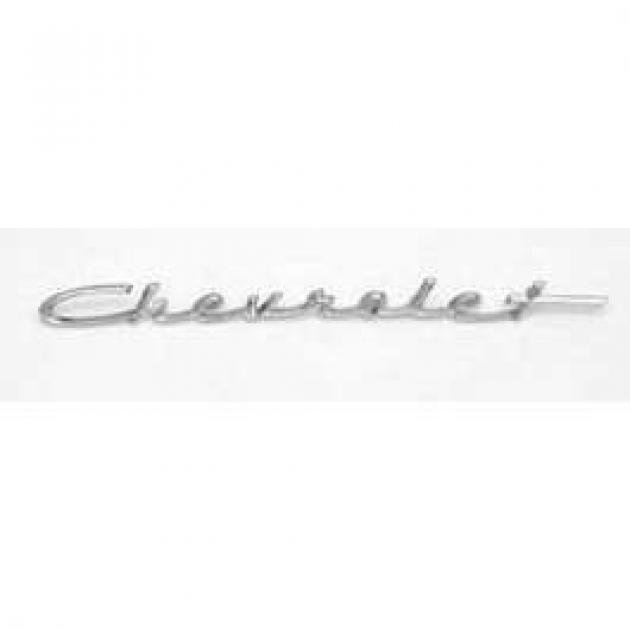 Chevy Dash Script Emblem, With Chevrolet Word, 150 & 210, 1957 ...