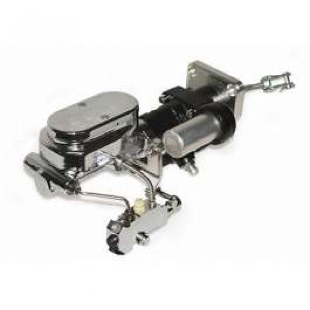 Chevy Brake Booster, Hydroboost, With Chrome Dual Master Cylinder With ...