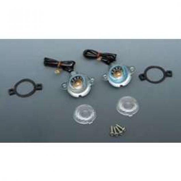 Chevy License Plate Light Assemblies, 1955 All, 1956-1957 Wagon, Nomad ...
