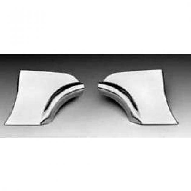 Chevy Fender Skirt Scuff Guards, Stainless Steel, 1956 | Classic Chevy