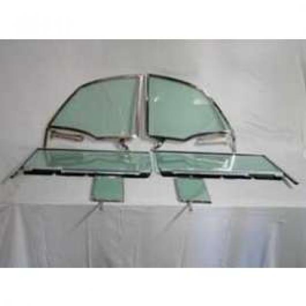 Chevy Side Glass Set, Installed With Frames, Tinted, Convertible, 1955 ...