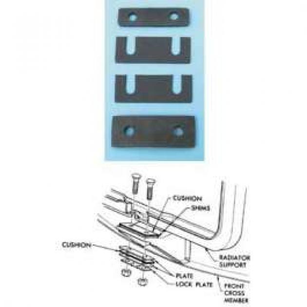 Chevy Radiator Saddle Shim Set, 1955-1957 | Classic Chevy