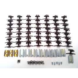Chevy Beltline Molding Clip Set, Stainless Steel, Lower, 4-Door Wagon ...