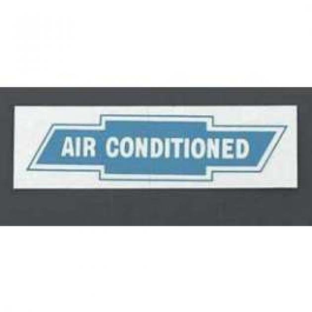 Chevy Factory Air Conditioning Window Decal, 1955-1957 | Classic Chevy