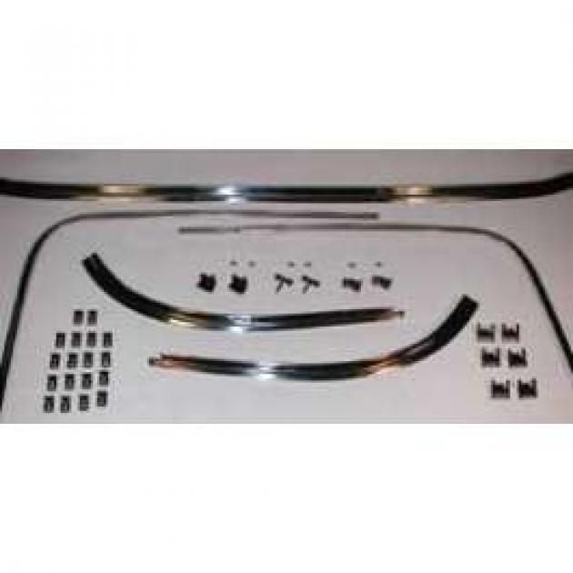 Full Size Chevy Rear Window Molding Set, Stainless Steel, 2-Door ...