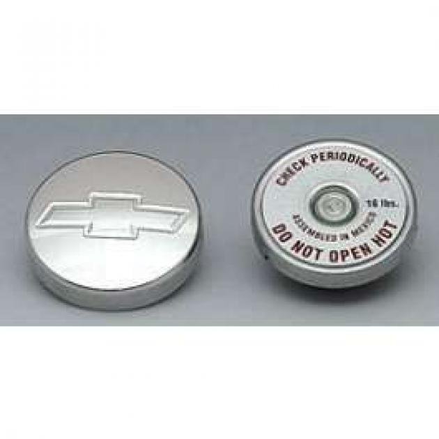 Full Size Chevy Radiator Cap, Bowtie, Aluminum, 1958-1972 | Classic Chevy