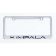 Full Size Chevy License Plate Frame, Chrome, With Engraved Impala ...