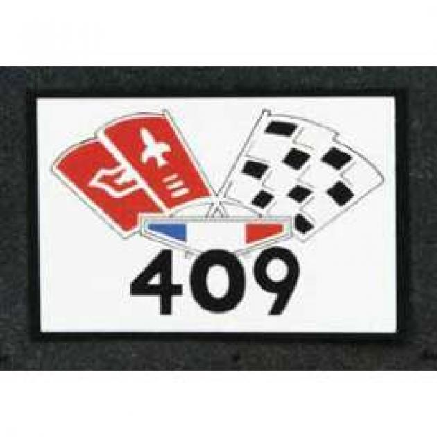 Full Size Chevy Air Cleaner Decal, Turbo-Fire, 409ci/425hp, 1962-1964 ...
