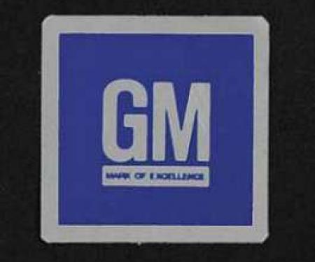 Full Size Chevy GM Mark Of Excellence Metal Decal, 1967-1973 | Classic ...