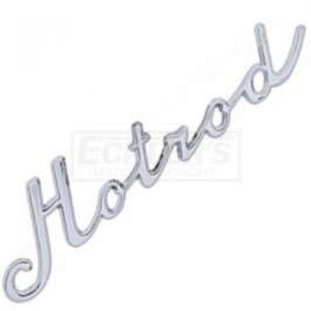 Full Size Chevy Hotrod Script Emblem, Chrome, 1958-1984 | Classic Chevy