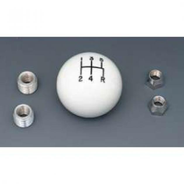 Full Size Chevy Gear Shifter Ball, Tremec 5-Speed Transmission, White ...