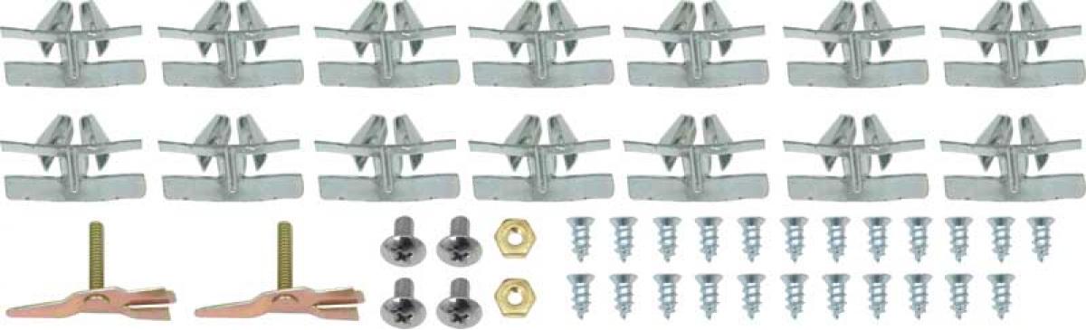 Bel Air 2 Door Sedan Upper And Lower Quarter Window Molding Clip Set ...