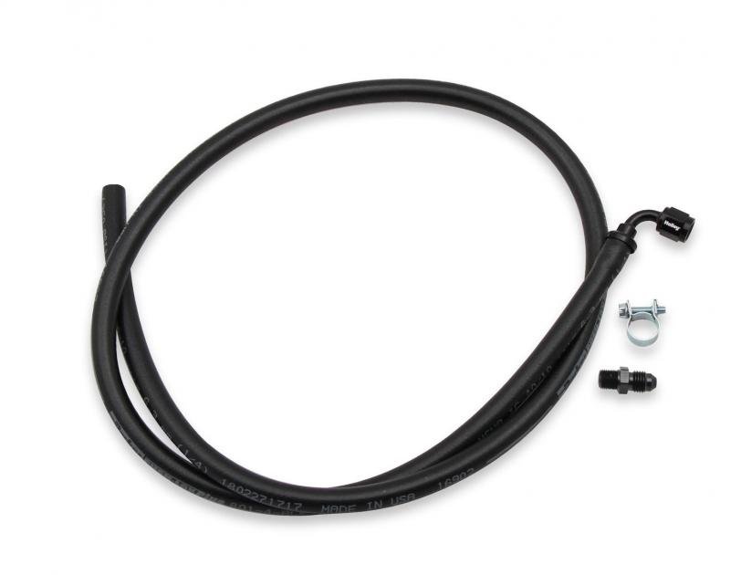 Holley LS Steam Tube Kit w/ Black Push-on Hose 26-552 | Classic Chevy