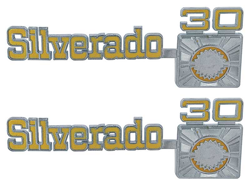 OER 1975-80, Chevrolet Pickup, Suburban, "Silverado 30", Front, Fender ...