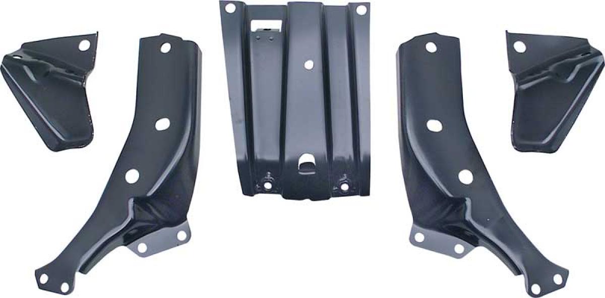 OER 1963 Impala, Bel Air, Biscayne, Front Bumper Bracket Set, 5 Piece ...